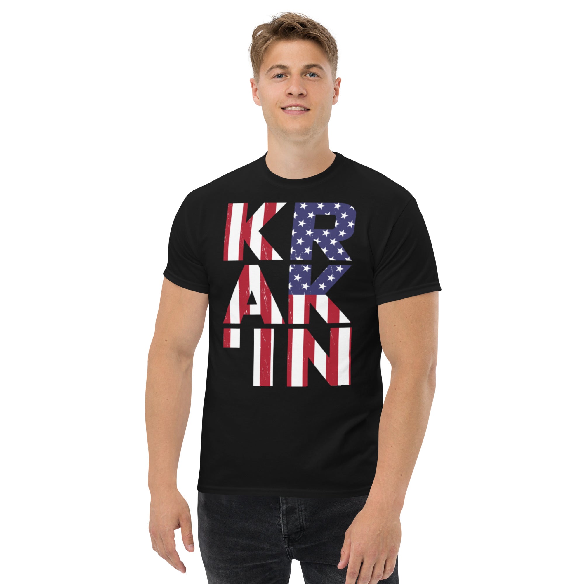 KRAK'IN American Flag T-Shirt – Wild Man Drinking Company